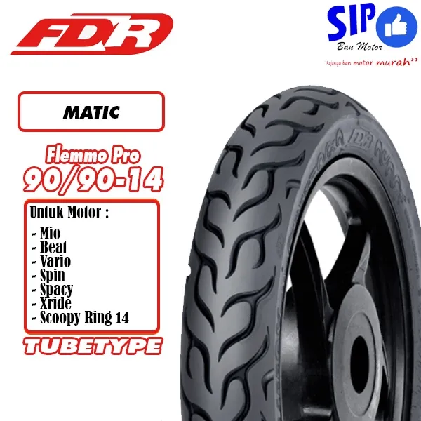 Ban motor matic FDR Flemmo Pro 90 90 ring 14 Tubetype | Lazada Indonesia Ban motor matic FDR Flemmo Pro 90 90 ring 14 Tubetype | Lazada Indonesia