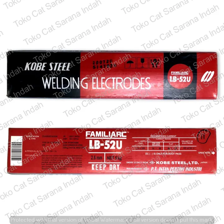 KAWAT LAS LB-52U KOBE STEEL KOBELCO 2,6 MM 3,2 MM KAWAT LAS BAJA MELINGKAR 5KG | Lazada Indonesia