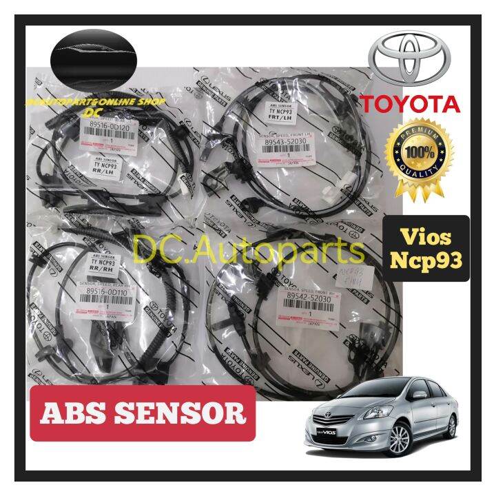 ( MADE IN JAPAN ) TOYOTA VIOS NCP93 DUGONG 2008-2013 FRONT / REAR ABS ...