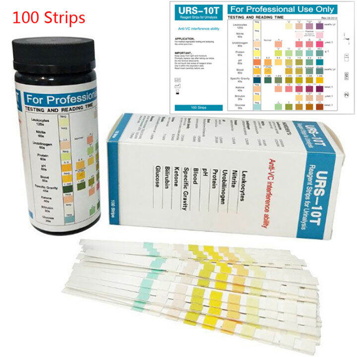 Sky Wing URS-10T 100strips Urinalysis Reagent Test Paper 10 Parameters ...