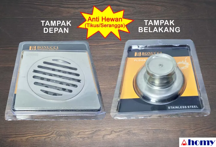 afur avor saringan lantai 4” bonucci stainless steel sus 304 anti hewan ...