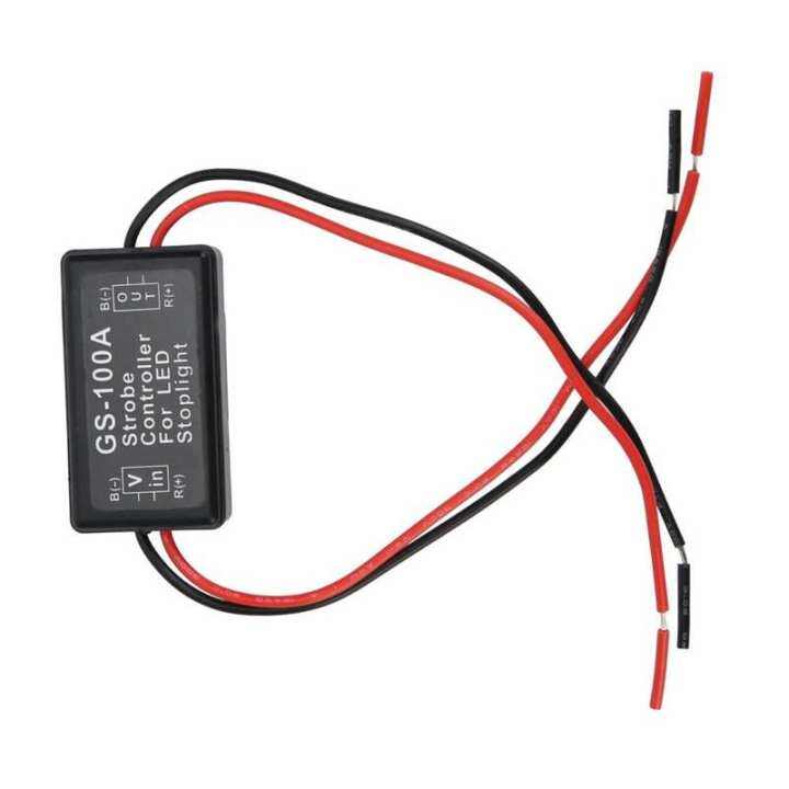 แปลงไฟเบรค Strobe Controller พลาสติก LED แฟลชโมดูลควบคุม GS 100A 12 ...