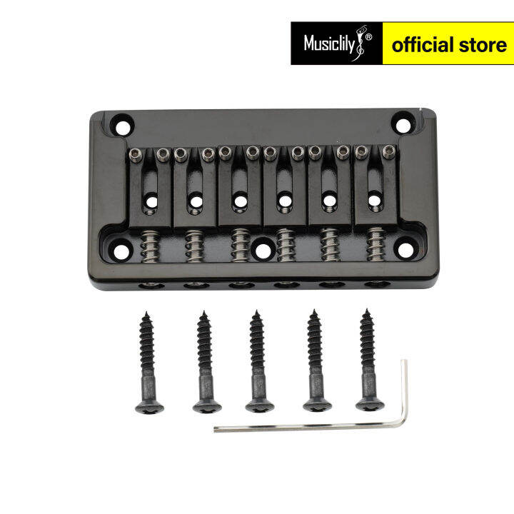 Musiclily Ultra Full Solid Brass 52.5mm(2-1/16 inch) String Spacing Non ...