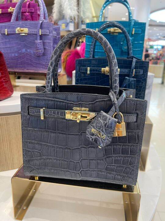Xotique Claire Crocodile Bag DaGrey | Lazada.co.th
