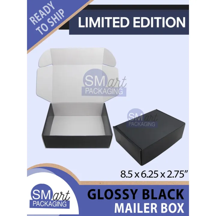 Black Mailer Box 8.5x6.25x2.75" (5pcs) | Lazada PH