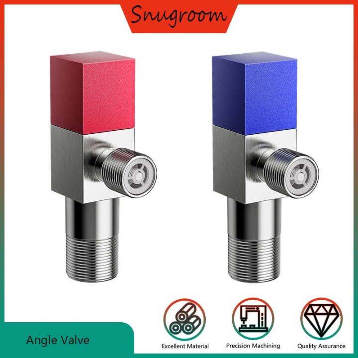 Snugroom Angle Valve G1/2 Thickened Brass Hot And Cold Water Triangular ...