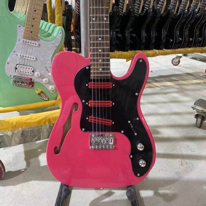 Fender Telecaster Electric Guitar Hot Pink Rose Wood Fingerboard ...