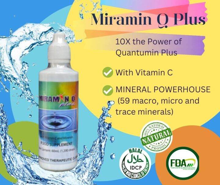 Miramin Q Plus Mineral Drops [LEGIT 100%] 60ml | Lazada PH