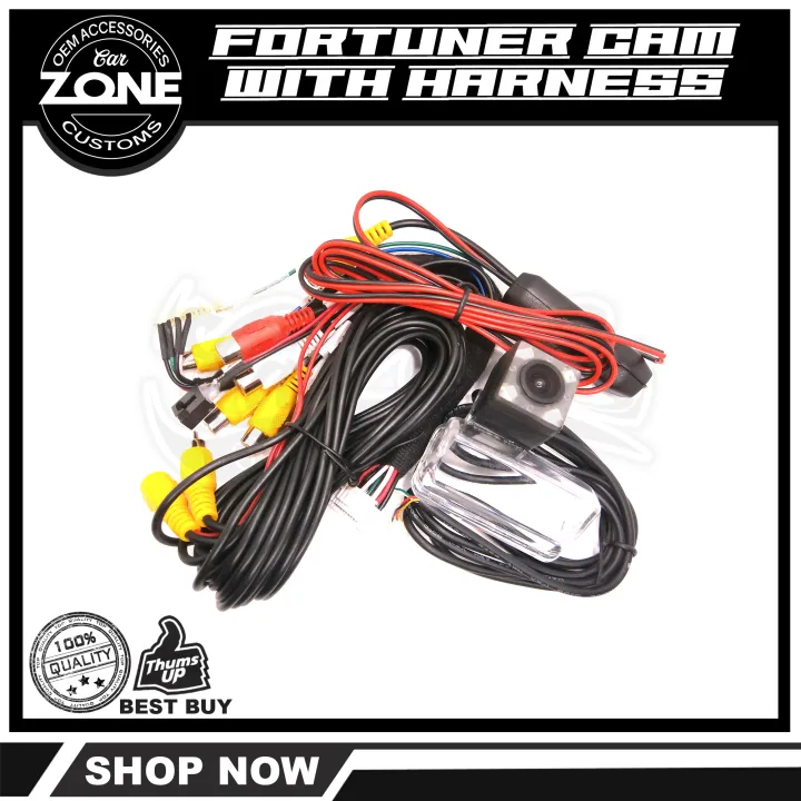 Toyota Fortuner 2016-2018 4x4 Variant Rear Camera With Wire Set Harness ...