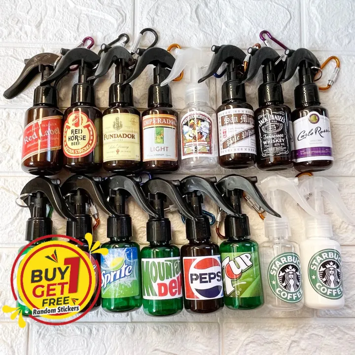 Alcohol Spray Bottle Bag Keychain Liquor Drinks Brand Inspired 60, 75 ...