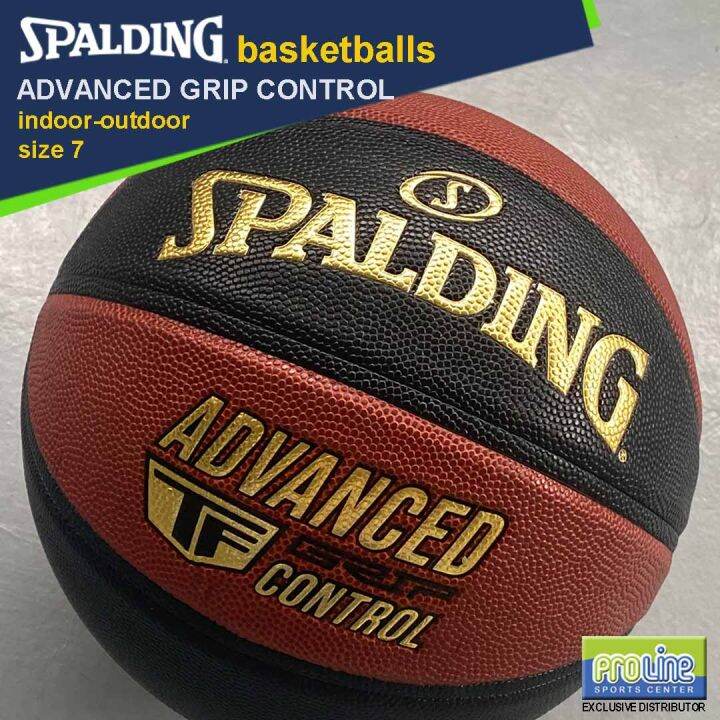 SPALDING Advanced Grip Control Black/Orange Original Indoor-Outdoor ...