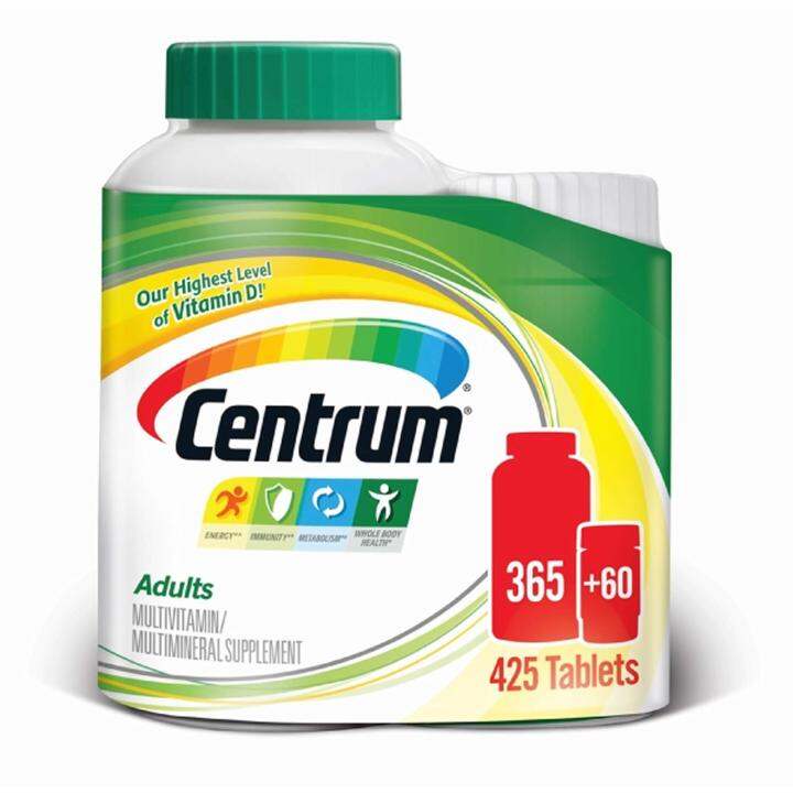 CENTRUM ADULT MULTIVITAMINS 425 TABLET | Lazada PH