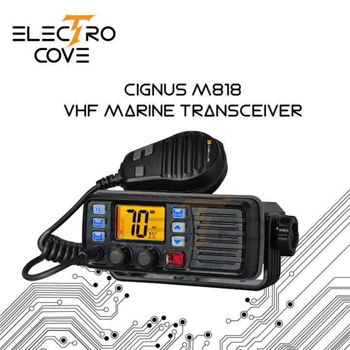 LOWEST PRICE !!! CIGNUS M-818 MARINE BASE RADIO VHF MARINE TRANSCEIVER ...