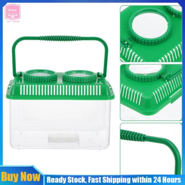 Qifull Portable Insect Observation Box Incubator Plastic Containers ...