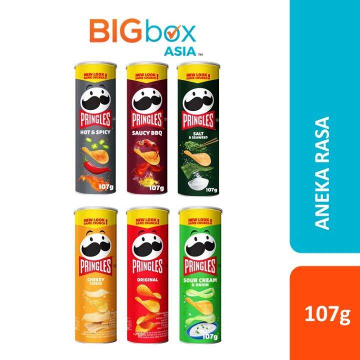Pringles Keripik Kentang Original / Hot & Spicy / Sour Cream & Onion ...