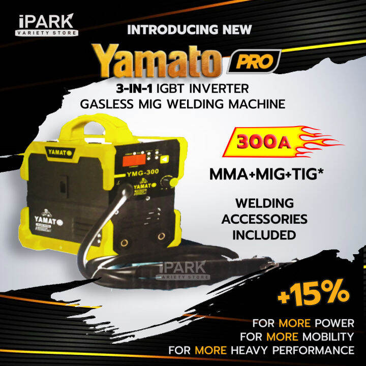 [JAPAN] Yamato 3-in-1 MIG ARC TIG MMA Inverter Welding Machine with ...