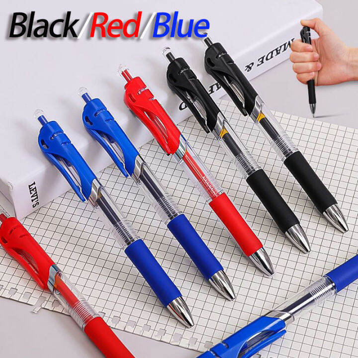 0.5mm Retractable Gel Pen Signing Pen Neutral pen 3 Colors Press The ...