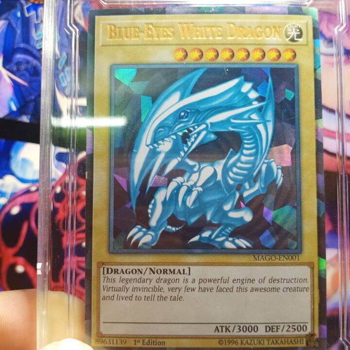 Thẻ Yugi Muto lá Blue eyes white dragon Thanh Nhãn Bạch Long rồng trắng ...