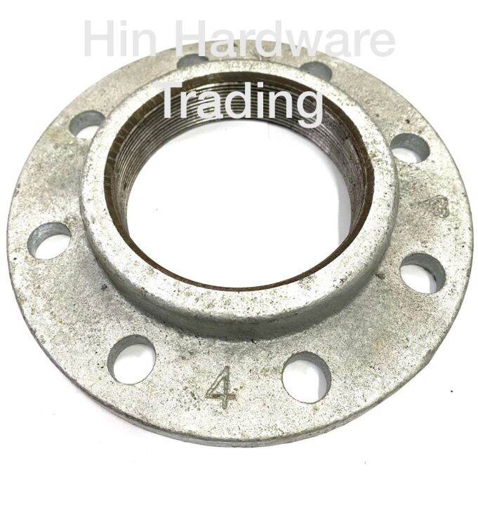 Galvanized Iron ( GI ) Round Flange 100mm ( 4" ) (T/E) HOLE : 8 ...
