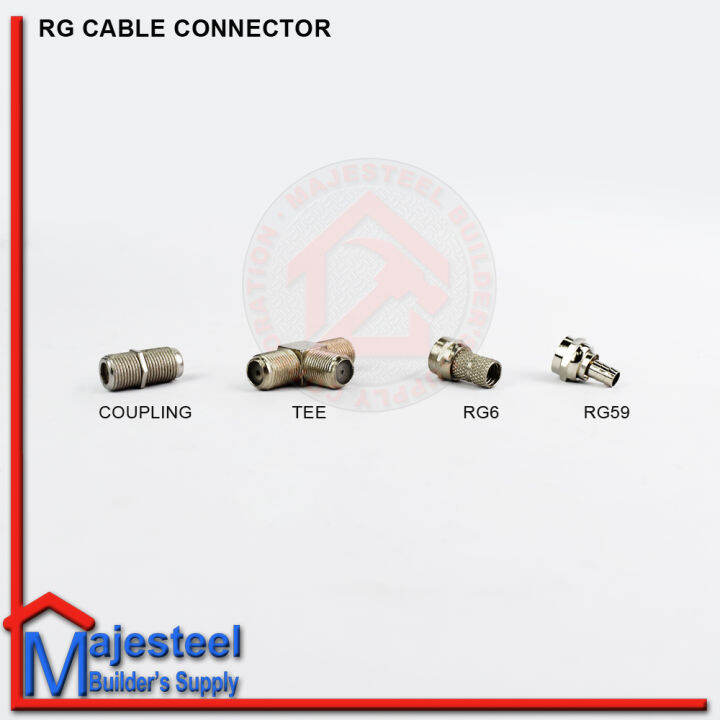 RG-6 Coaxial Cable Connector | Coupling / Connector / Tee (Majesteel ...