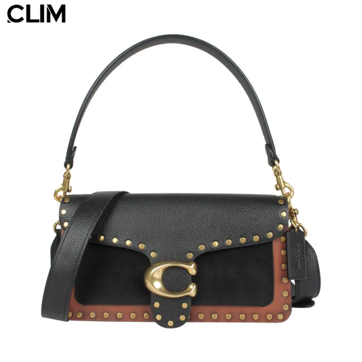 Coach Tabby Shoulder Bag 26 with Rivets in Polished Pebble Leather ...