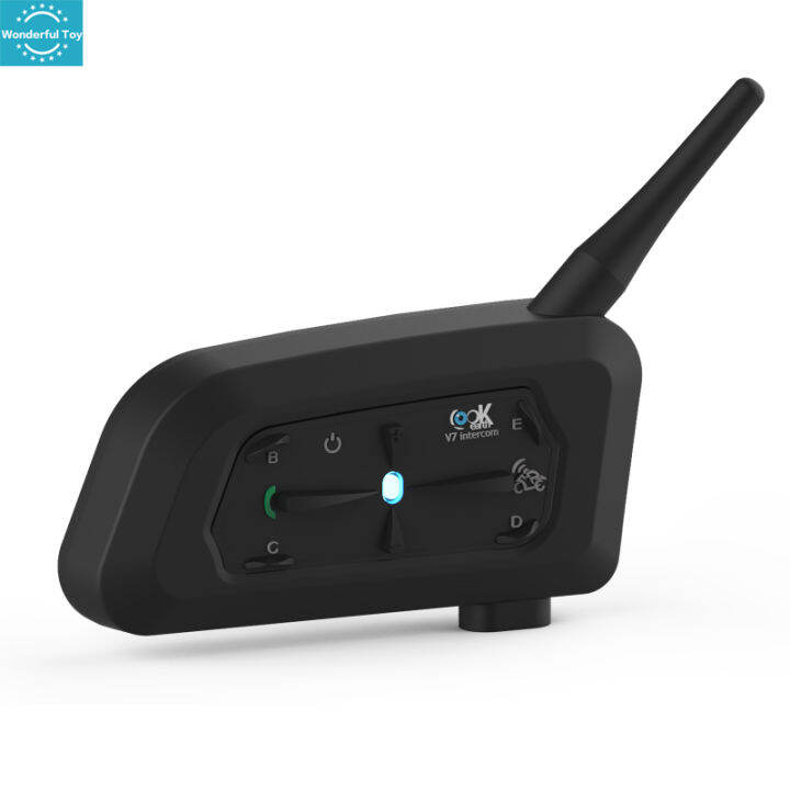 WT【ready stock】V7 Bluetooth-compatible Helmet Headset Communication ...