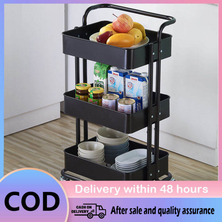Trolley shelving Kitchen floor-to-ceiling bedroom Multi-storey baby ...
