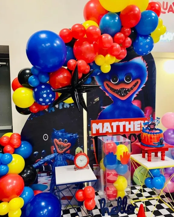 Huggy Wuggy Birthday Party Supplies Poppy Playtime Game Decoration Set ...