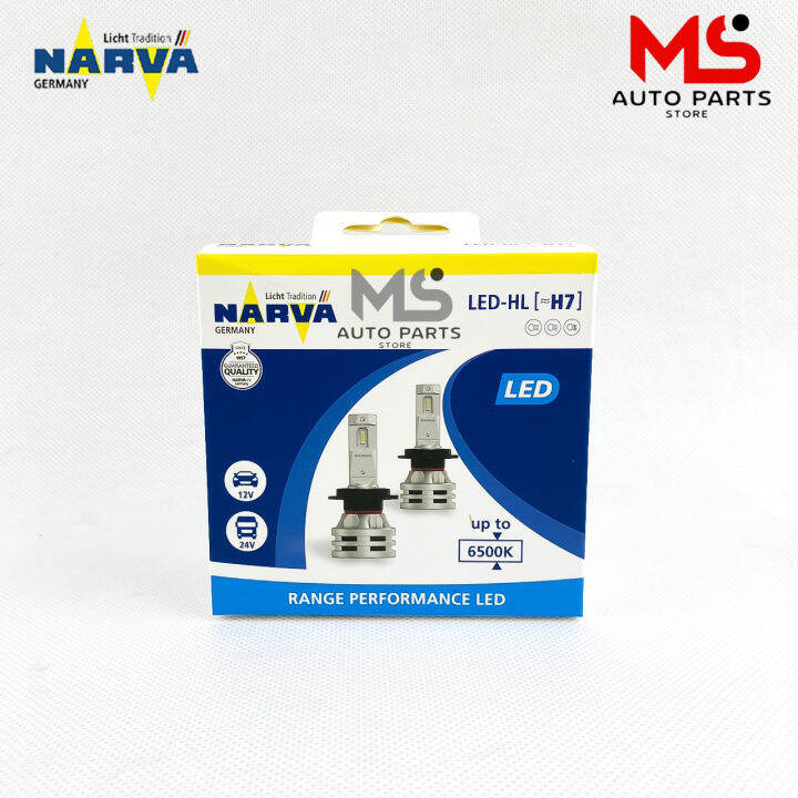 ของเเท้💥NARVA BY PHILIPS หลอดไฟหน้ารถ LED 6500K รหัสLED-HL(H7) | Lazada ...