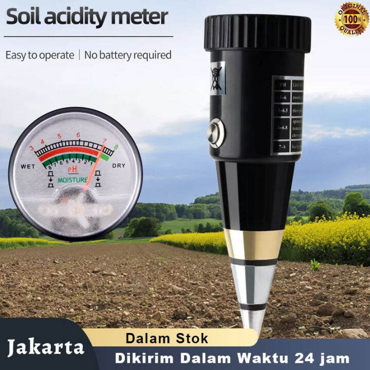 Penguji PH Tanah Portabel,2 in 1 Soil Meter Pengukur PH Tanah ...
