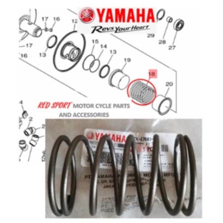 ﹊☢ CENTER SPRING FOR MIO I 125 AND MIO SOUL I 125 YAMAHA GENUINE PARTS ...