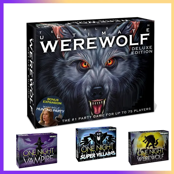 Ultimate Werewolf Deluxe Edition สีดำ | เกมกระดานปาร์ตี้สนุก | One ...