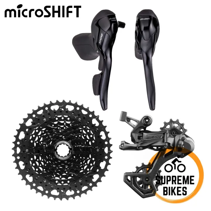 MicroShift AdventX Gravel 1x10 Upkit Groupset Drop Bar Shifter 11-48 10 ...