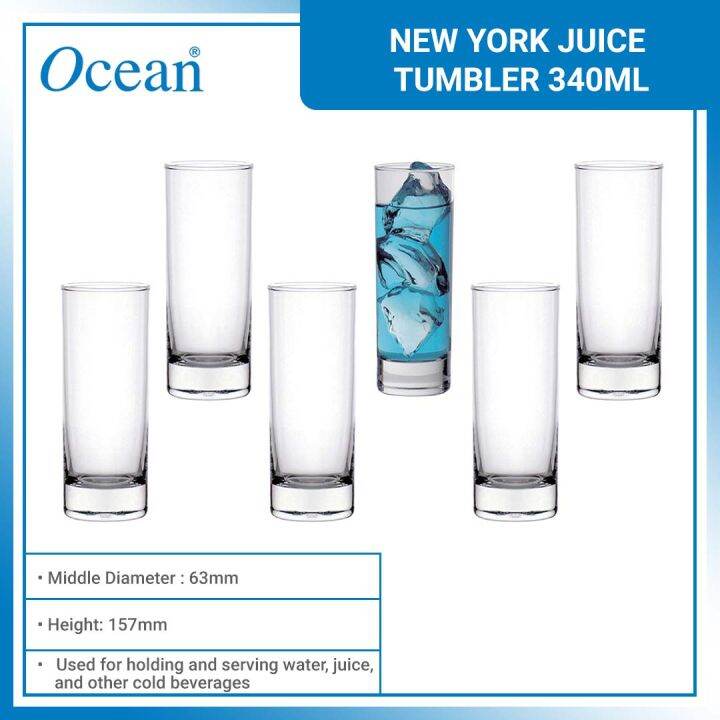 Ocean Glassware New YorkHi Ball Drinking Glass Water Juice Glass 340ml ...