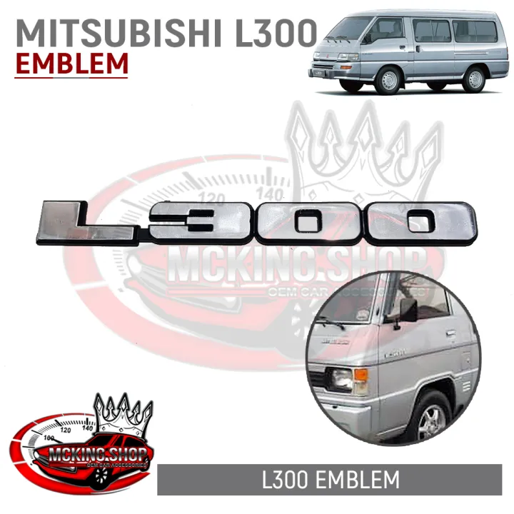 Mitsubishi L300 Rear Trunk Emblem Badge (Chrome Coated) | Lazada PH
