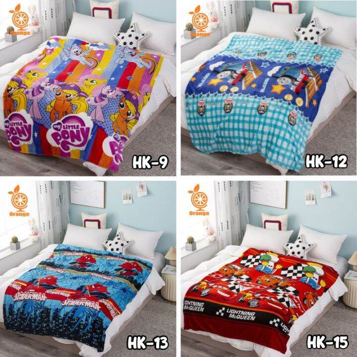 Selimut Bulu Motif Karakter Anak Ukuran 120x200 Motif Doraemon Hello ...