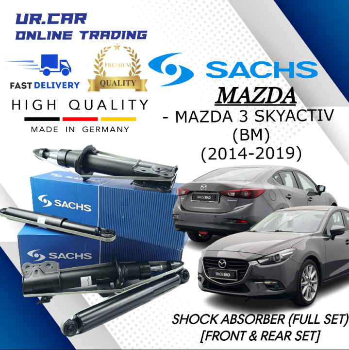 SACHS MAZDA MAZDA 3 SKYACTIV (BM) (2014 - 2019) SHOCK ABSORBER FULL SET ...