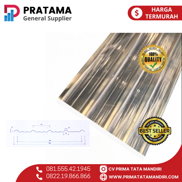 ATAP SPANDEK/ATAP SPANDEK BENING/TRANSPARAN 1.1MM panjang bisa custom ...