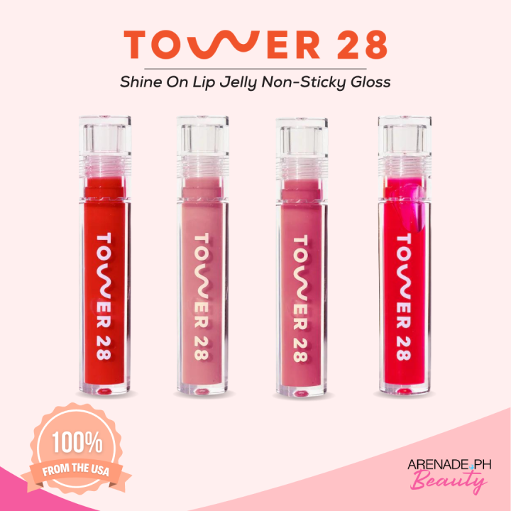 Tower 28 Beauty Shine On Lip Jelly Non-Sticky Gloss - 3.9ml | Lazada PH