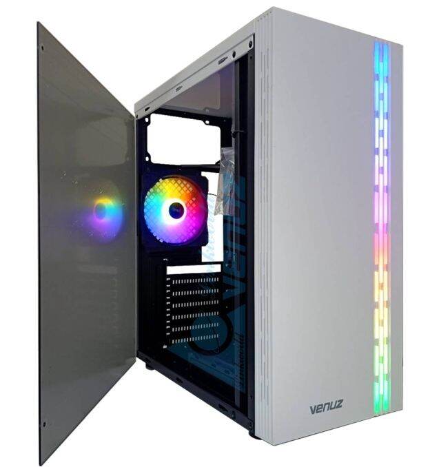 VENUZ ATX Computer Case VC1918Aไฟ RGBส่งฟรีประกัน 1ปีแถมพัดลมwith RBG ...