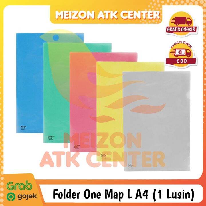 Map L A4 FOLDER ONE Map Bening L Folder A4 Atk Murah [1 LUSIN] | Lazada ...