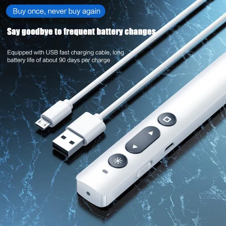 2.4GHz Wireless Powerpoint Pen Presentation Clicker USB Remote N35 RF ...