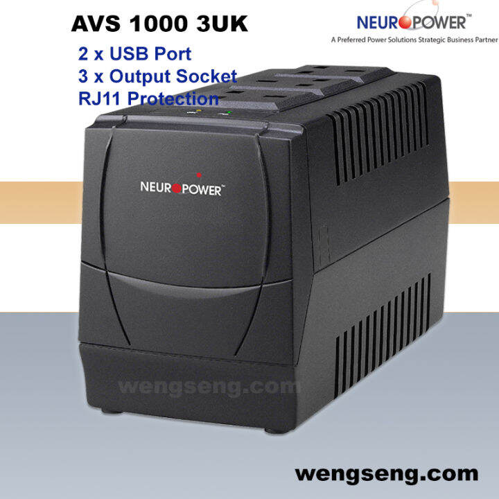 Neuropower AVS1000-3UK 1KVA Automatic Voltage Stabilizer (AVR) | Lazada