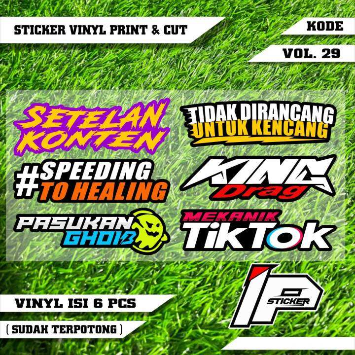 (cod) stickerpack VOL.29 (1 lembar isi 6 pcs) - stickerpack variasi ...