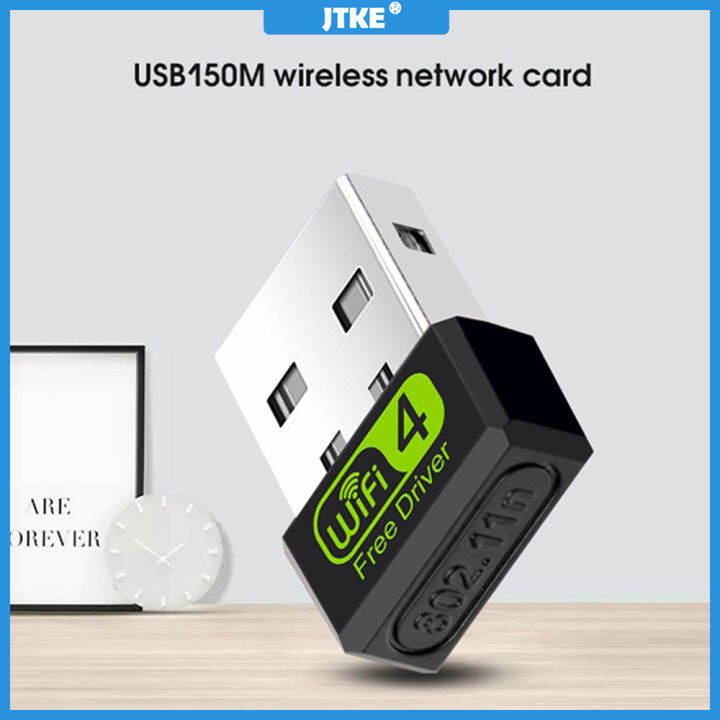 JTKE USB 150Mbps WiFi Wireless Adapter Receiver External Network Card ...