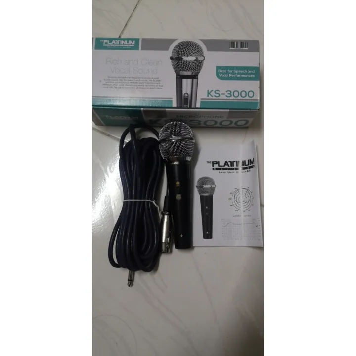 New 100% Original Platinum Heavy Duty Wired 10 Meter Microphone KS-5000 ...