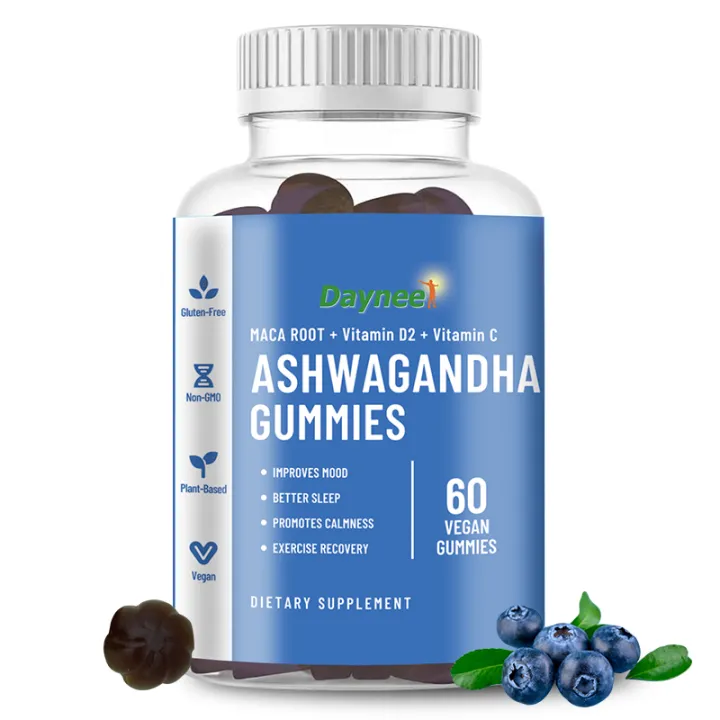 Daynee Ashwagandha Gummies Reduce Stress Gummy Support Sleep Relax ...