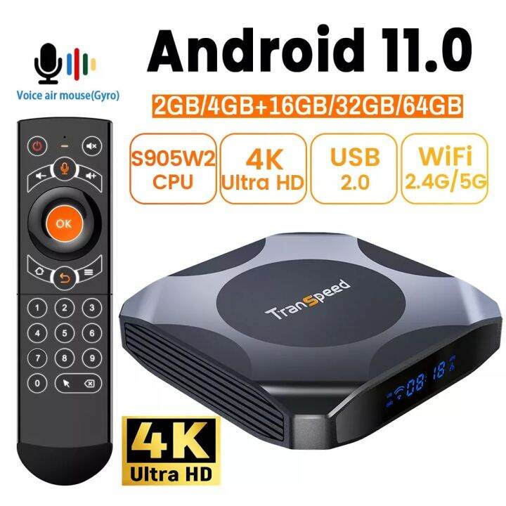 Android 11 TV Box Fast Dual Wifi AV1 Mali-G31 MP2 32G 64G BT5.0 1080P ...