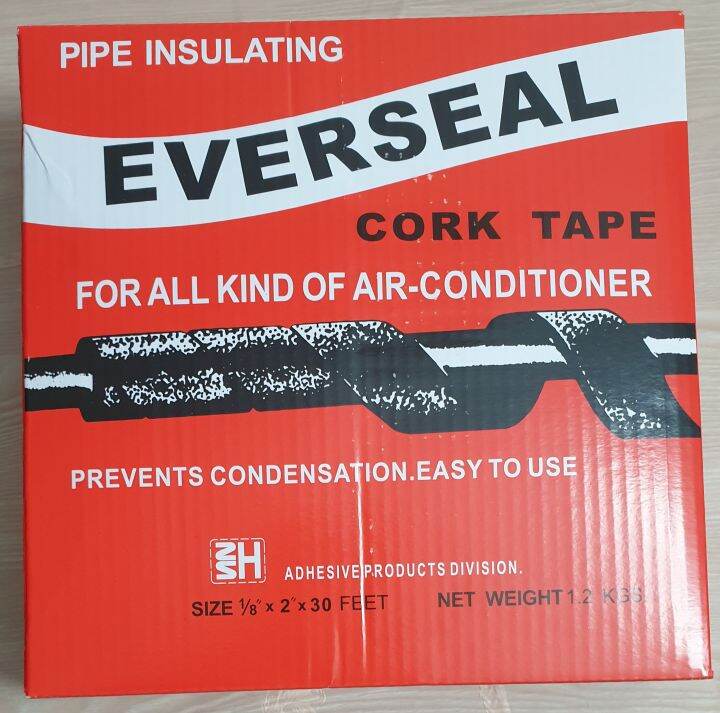 Everseal tape- cork tape Insulation Tape - Air conditioning Tape -1/8 x ...