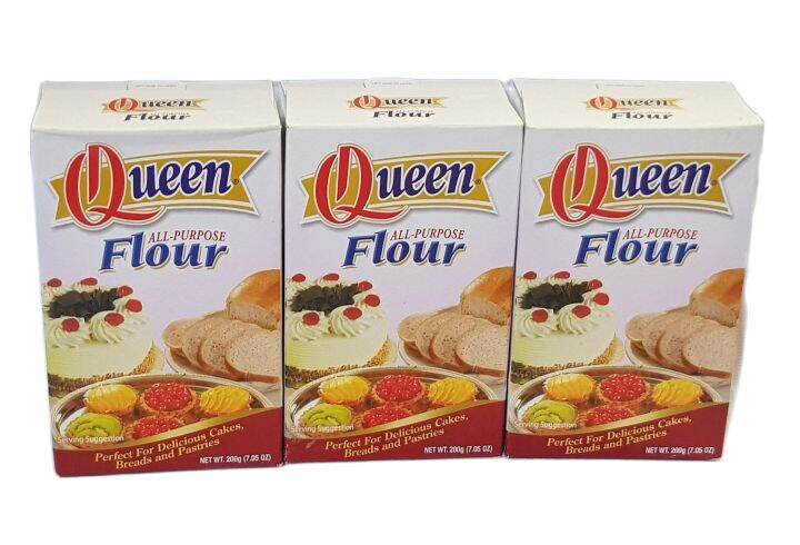 Queen All Purpose Flour (pack of 3 x 200 grams) | Lazada PH